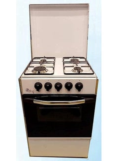Generic Gas stove, 4 burners, white, stainless steel surface, military ...