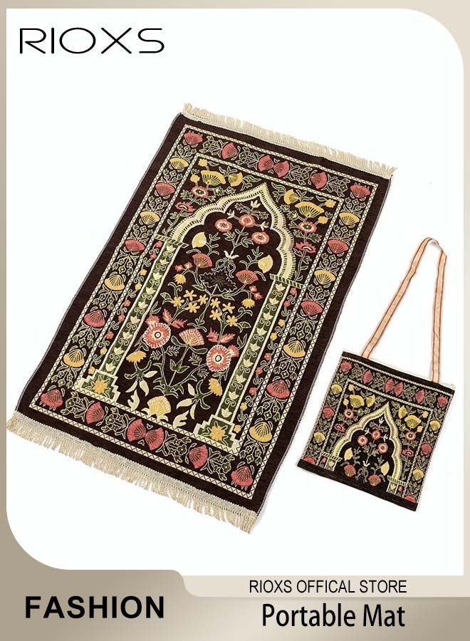 RIOXS Prayer Rug Prayer Mat Portable Thick Large Padded Gift For Kids ...