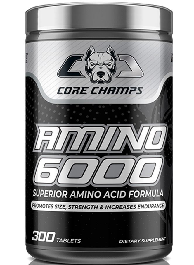 CORE CHAMPS Corechamps Amino 6000, Dietary Supplement, 300 Tablets ...