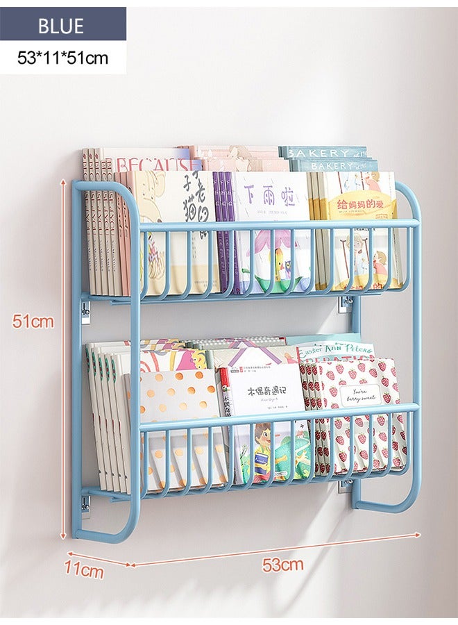 Generic Bookshelf Multi-Tier Children's Bookcase Wall Mounted Organiser ...