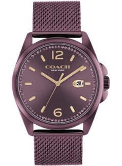 COACH Men's Purple Dial Analog Quartz Watch 41 - 14504252 | Best Price ...
