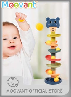 Moovant 7 Layer Ball Drop and Roll Swirling Tower for Baby Balls Ramp ...