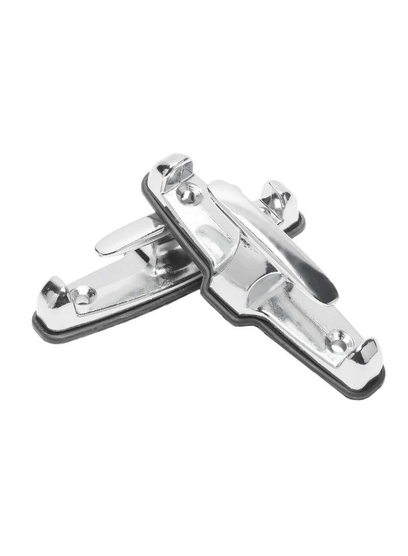 3XR 2 Pcs Set Rope Hook Chrome T-Hook Tie Down Rope Hook with Mounting ...