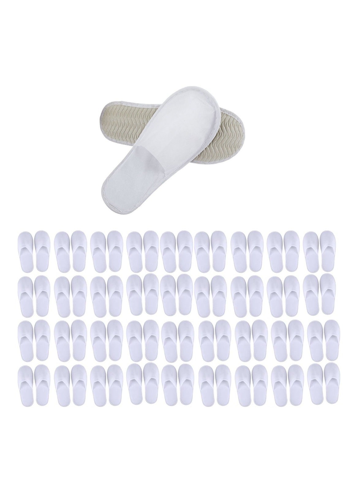 Via Saffi 36 Pairs Disposable Bath Slippers for Ramadan Guests - Bulk ...