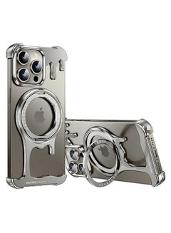 Generic Case for iPhone 16 Pro, Liquid Metal Frame Magnetic Case with ...