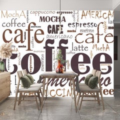 Dekoros One Piece Cafe Coffee Motto Written Wallpaper | Best Price KSA ...