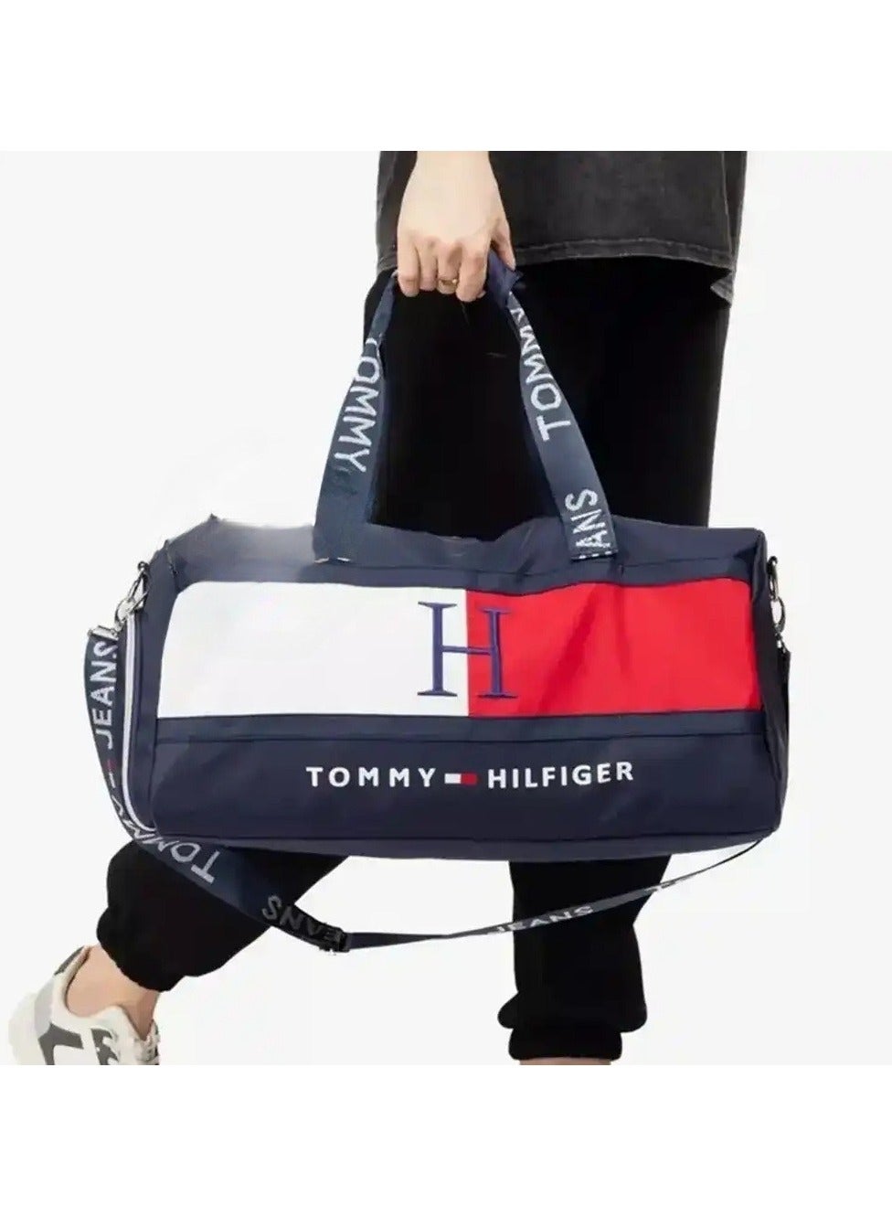 Tommy Hilfiger Plus Tommy Hilfiger Blue Gym Bag Duffle | Best Price ...