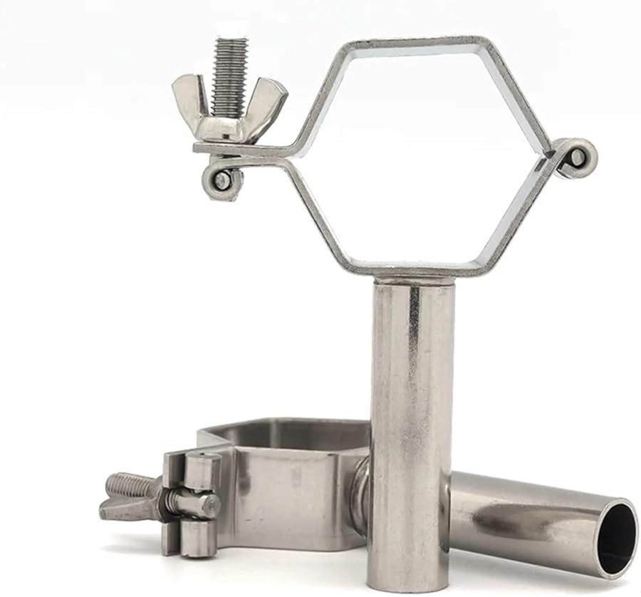 Generic 38mm Stainless Steel Pipe Clamp Bracket Support Clip For Pipe ...