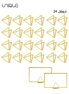 Unique 24 Pack Triangle Business Card Holder, Triangle Shape Table Card ...