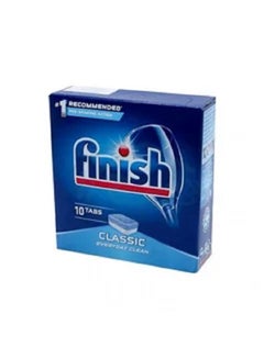 Finish 10 FINISH Classic Dishwasher Cubes | Strong on grease and dirt ...