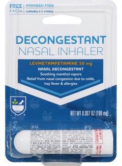 RITE AID Nasal Decongestant Inhaler - 0.007 Oz | Nasal Congestion ...