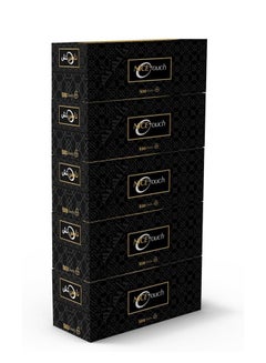 NICE Touch 1Ply Facial Tissue 2500 Sheets, 5 Packs of 500 Sheets ...