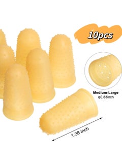 Generic Rubber Fingers Tip Fingers Covers Rubbe Finger Money Counting ...