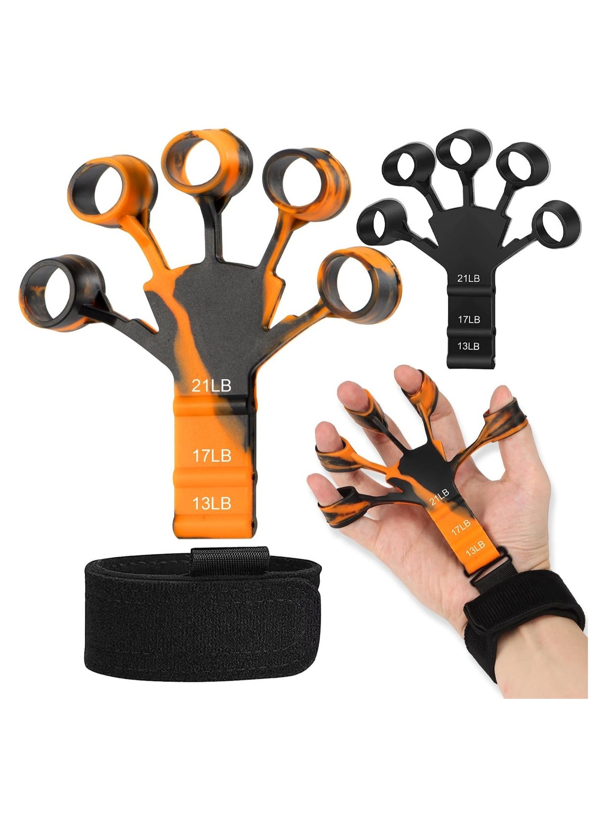 ARNOTEC Training and Exercise 6 Resistance Hand Expander Finger Grip ...