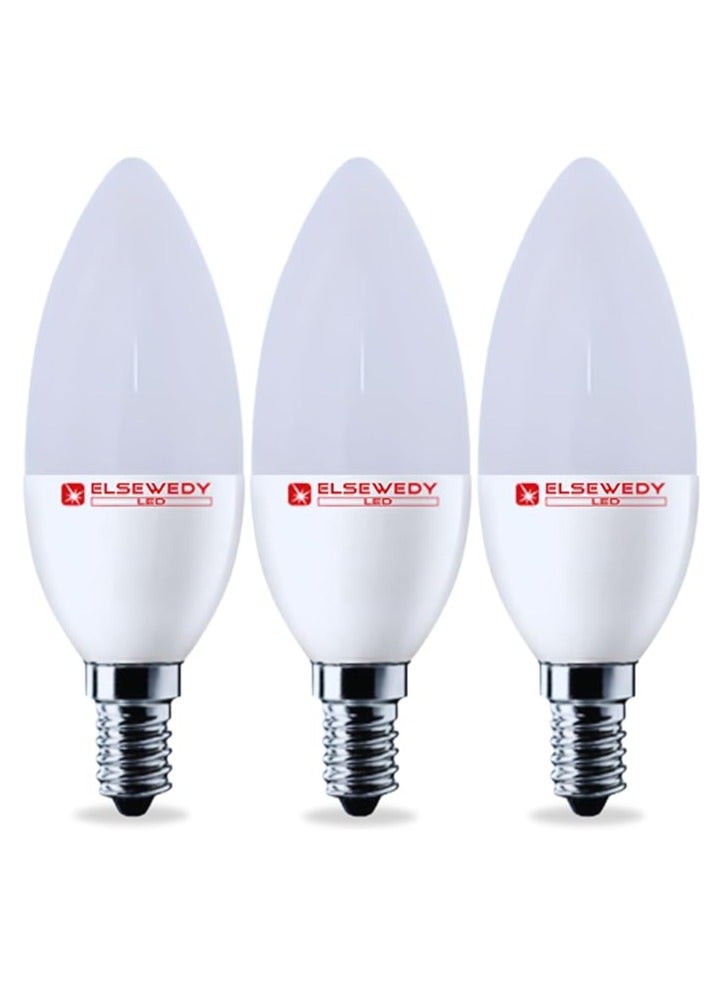 El Sewedy El Sewedy LED bulbs 6 watt crystal bulb - Warm Lighting - 3 Pieces | Best Price Egypt ...