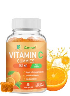 Daynee Vitamin C Gummies for Adults and Kids 60 Gummies 250mg, Orange ...