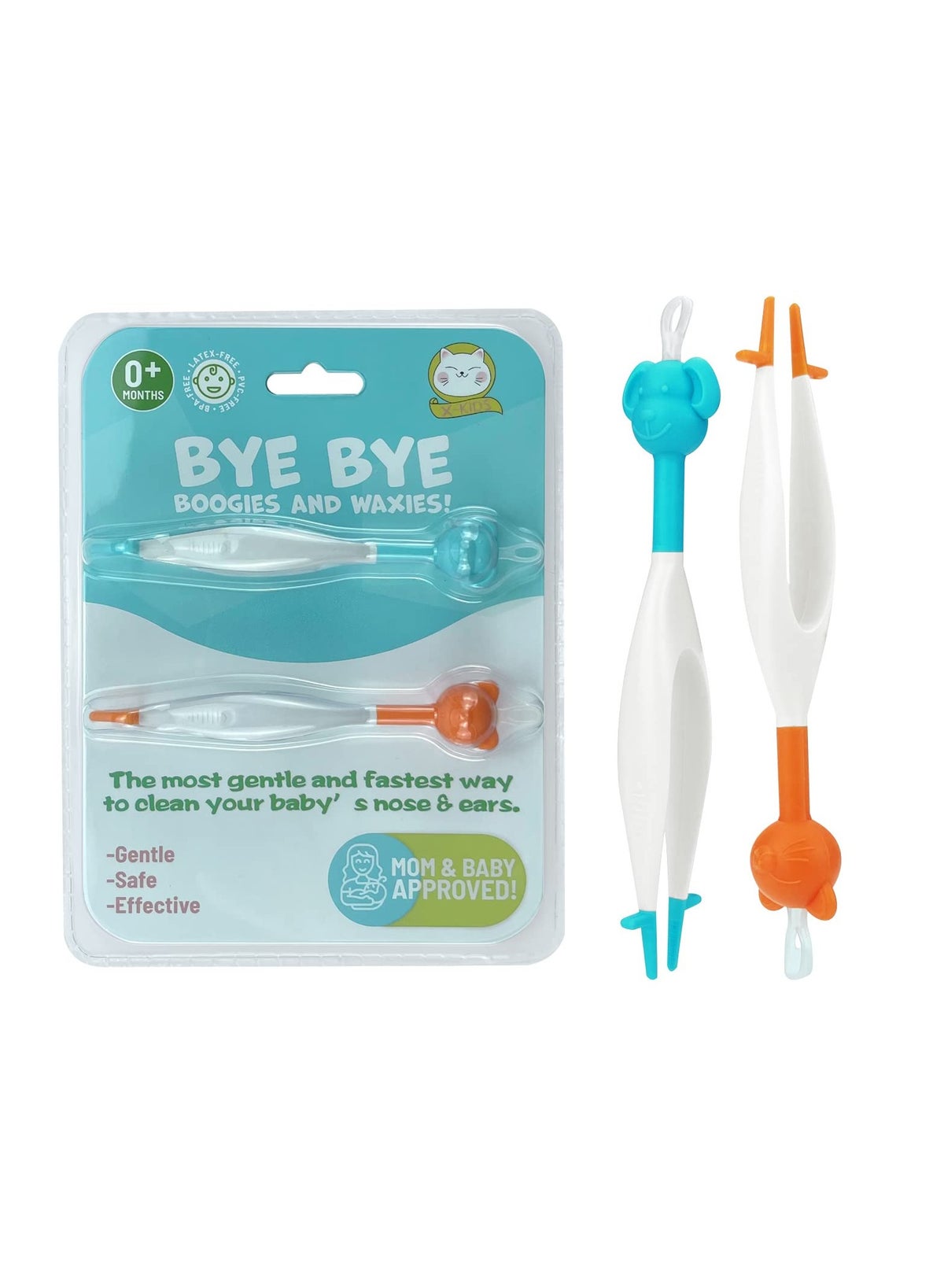 SYOSI Baby Nose and Ear Cleaner, Soft Flexible Rubber Nasal Booger ...