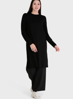 Refka by modanisa Round Neck Longline Tunic UAE | Dubai, Abu Dhabi