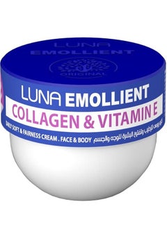 Luna LUNA EMOLLIENT SOFT face & body CREAM Collagen & Vitamin E -160gm ...