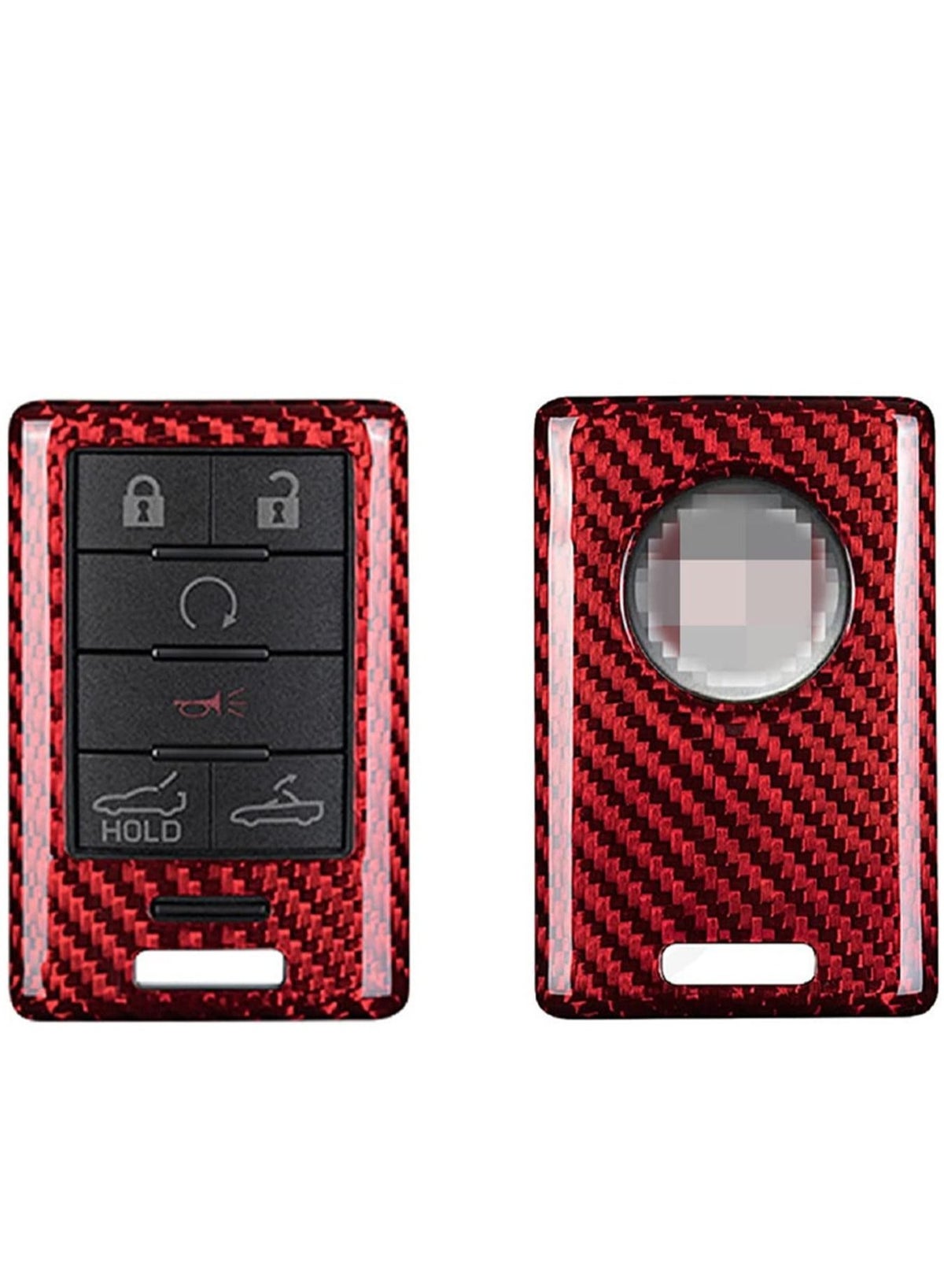 Generic Carbon Fiber Key Fob Cover For Cadillac And Chevrolet Chevy ...