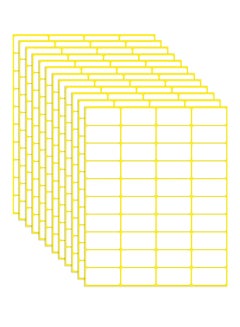 SYOSI 1200PCS Matte White Labels Stickers Small Sticky Labels Name ...
