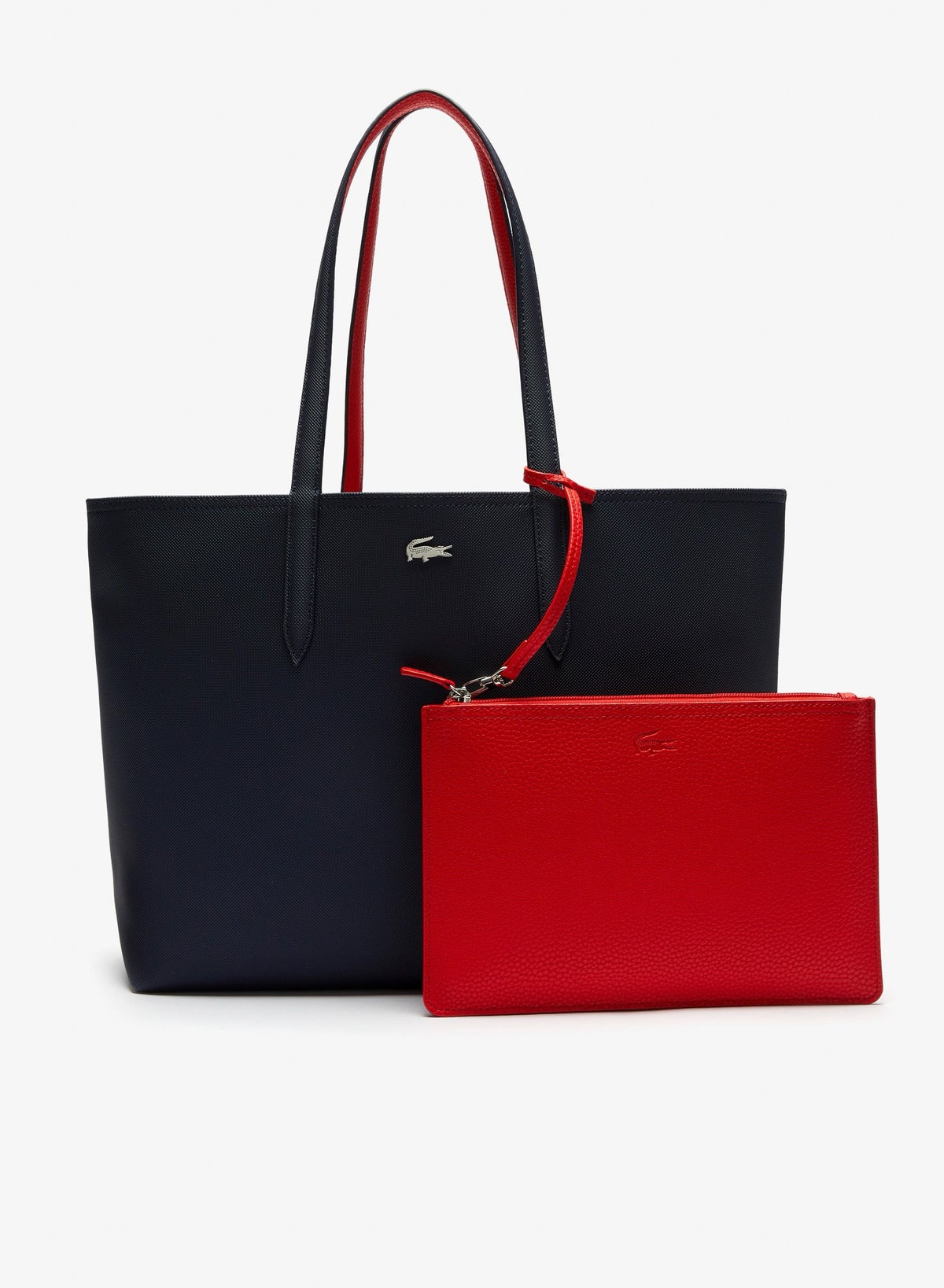 LACOSTE Women's Anna Double sided Two tone Large Capacity Handbag ...