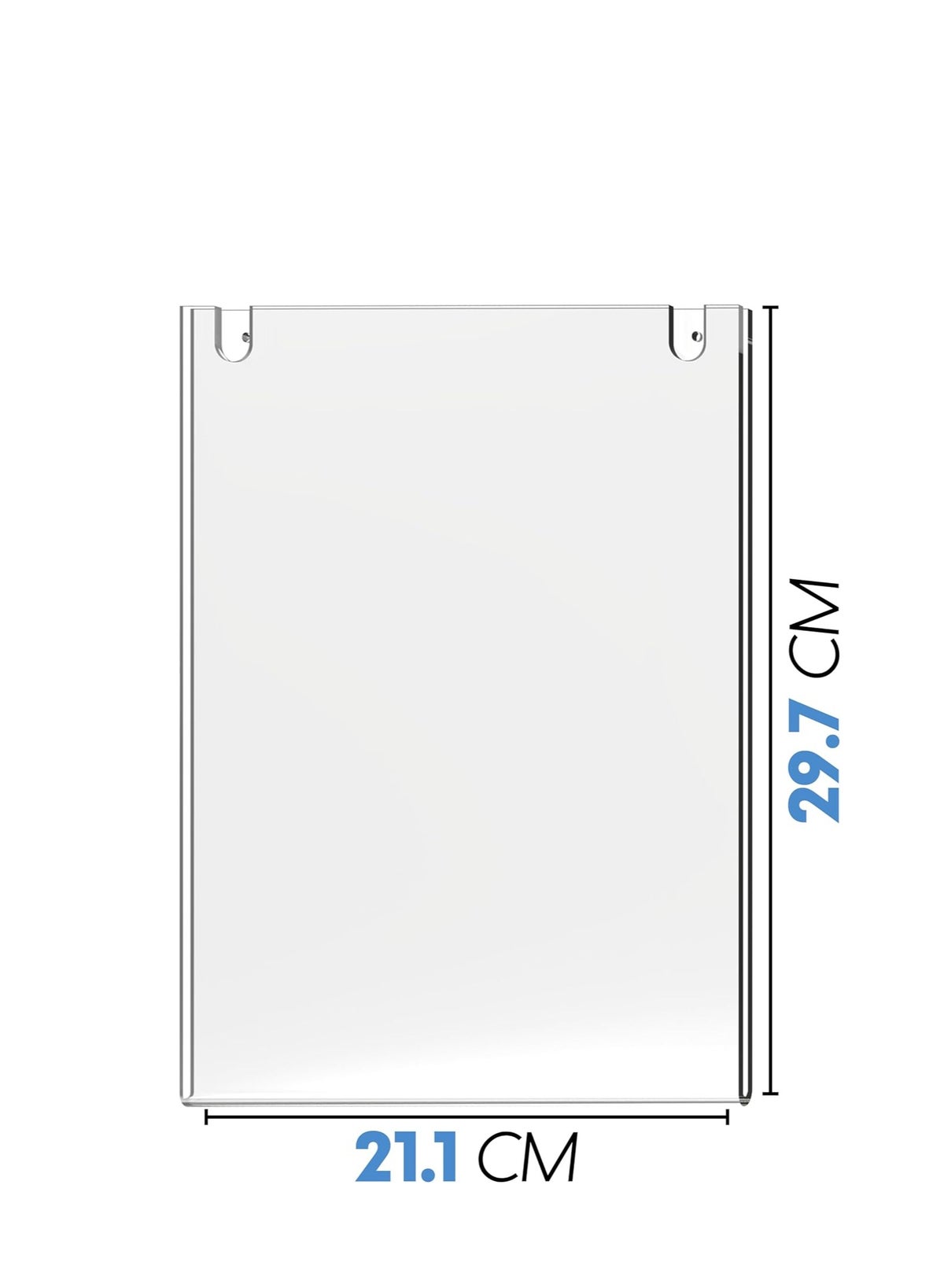 PARTNER Acrylic Sign Holder 210 x 297mm Wall Mount, A4 Display with ...