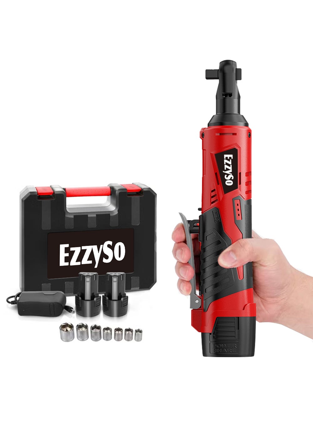 تسوق EzzySo وCordless Electric Ratchet Wrench Set, 3/8 Inch Cordless ...