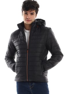 WHITE RABBIT White Rabbit Men Quilted Long Sleeves Black Men Waterproof ...