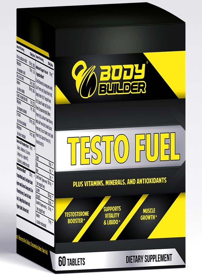 Body Builder Body Builder Testo Fuel, 60 Tablets | Best Price UAE ...