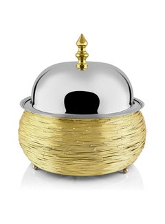 BLACKSTONE Qouzi Dish Stainless Steel with Lid Removable Bowl and Wire ...