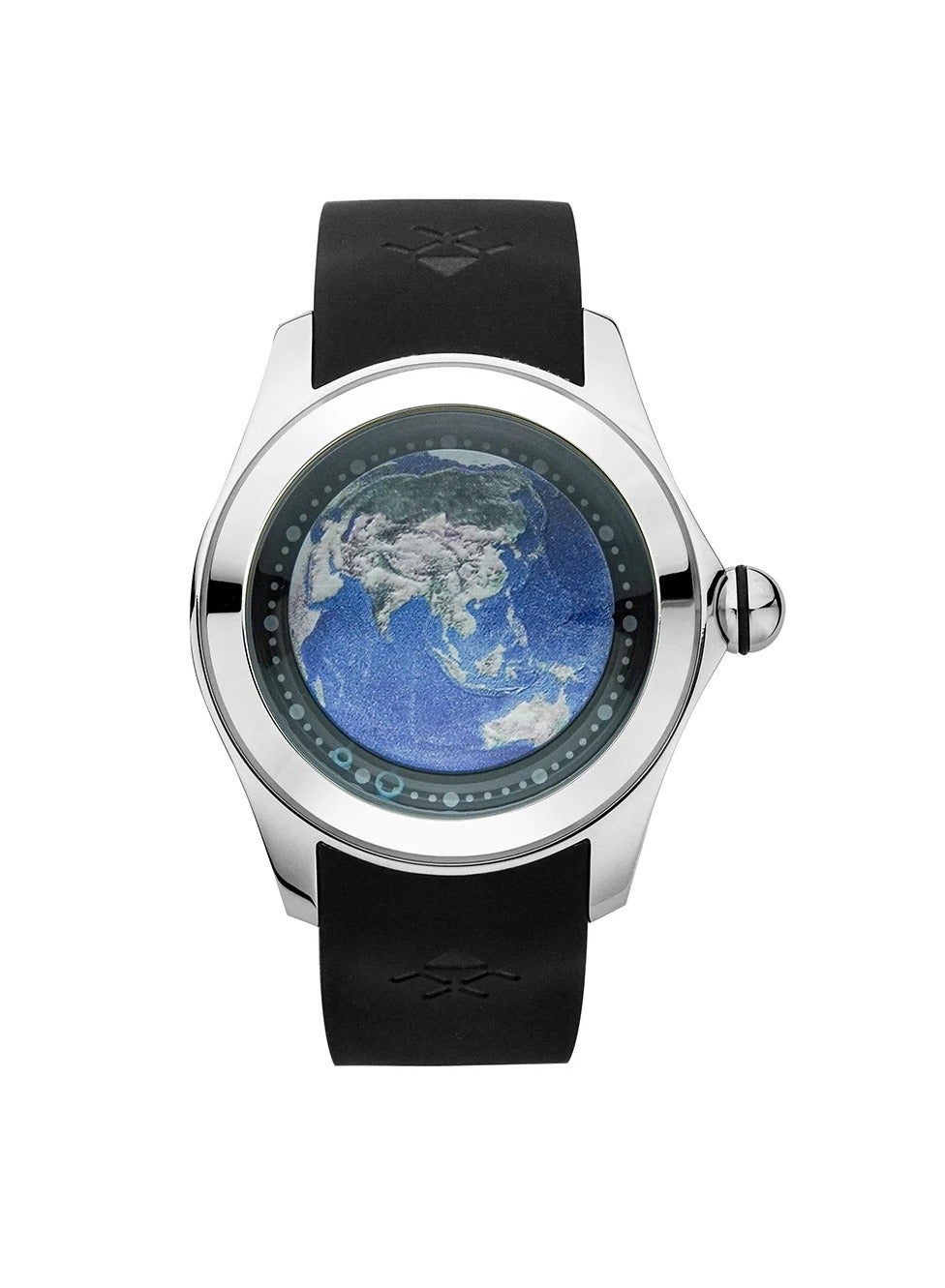 AROAQ Luxury 46mm Art Eye Dial Fashion Bubble Glass Mechanical Men's ...
