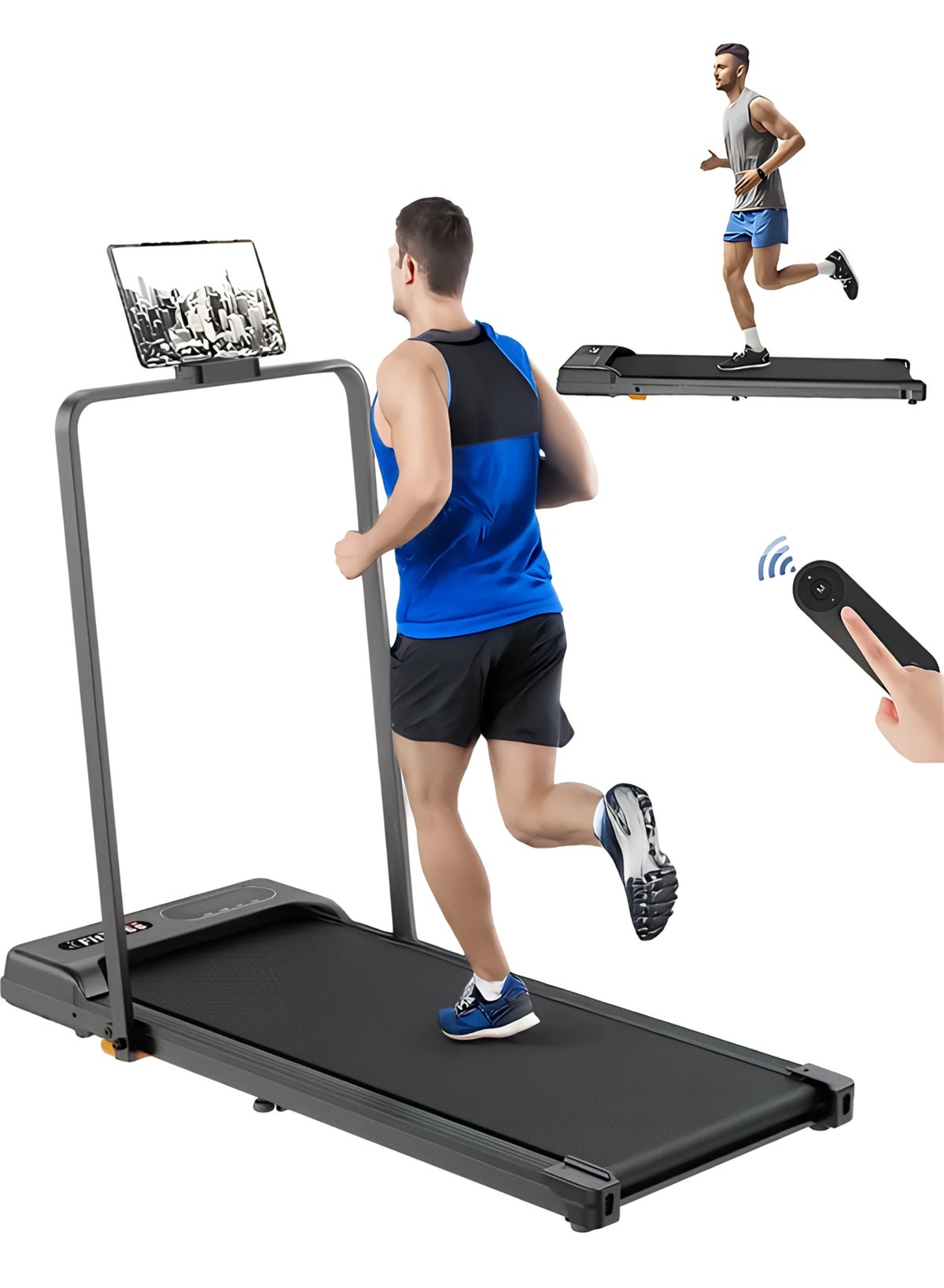 Fitness World Universal Treadmill 100kg Capacity 1.75HP 2-in-1 Foldable ...