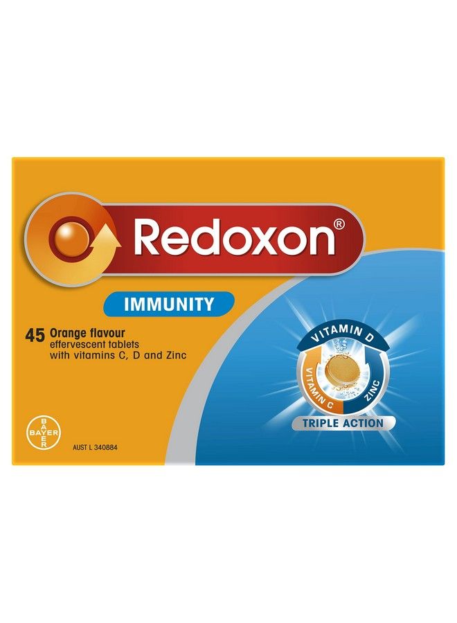 Redoxon Immunity Vitamin Triple Action Formula With C D And Zinc Orange ...
