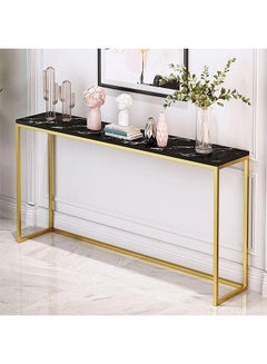 Beauenty White Gold Console Table, Glass Sofa Tables, Modern Open ...