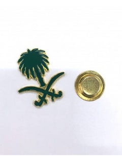 Generic Kingdom of Saudi Arabia brooch with two swords and palm design ...