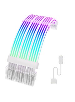Excefore 3x8 Pin Addressable RGB Power Extension Cable, 18AWG RGB PC ...
