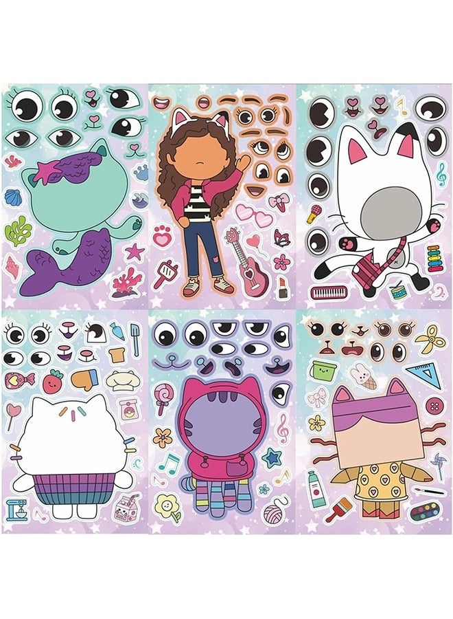 Generic Gabby Stickers | 12-Pack Make Your Own Stickers | Make a Face ...