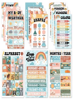 Hadley Designs 16 Retro Kids Educational Posters For Toddlers - Pre K ...