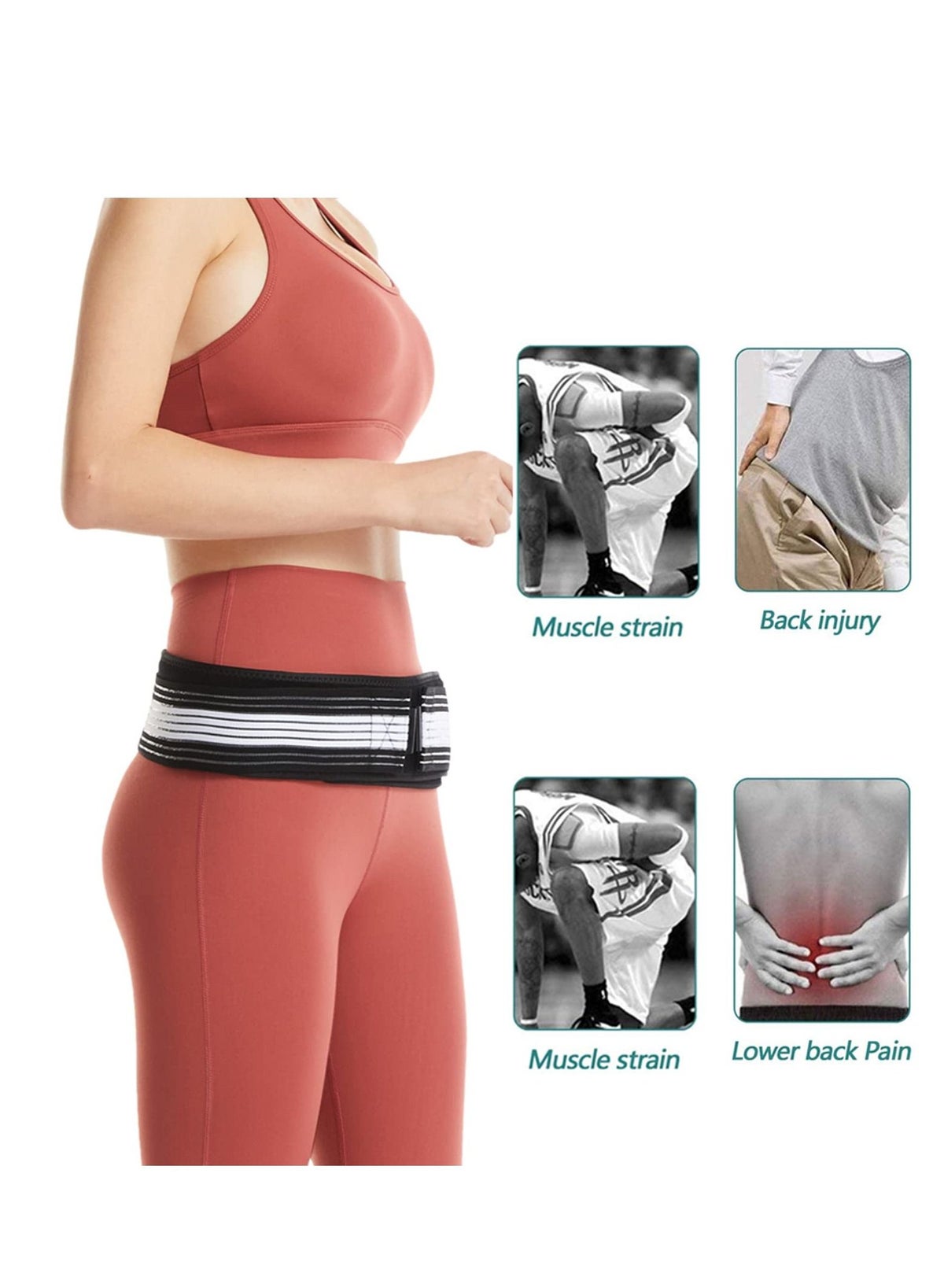 KASTWAVE Sacroiliac SI Joint Hip Belt Lower Back Support Brace Hip ...