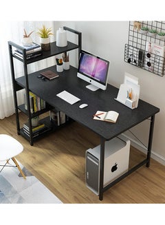 AGD Computer Desk with Storage Shelves Study Writing Table for Home ...