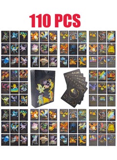 Pokemon 110 PCS Rare Black Foil Card TCG Deck Box Assorted Cards Pack ...