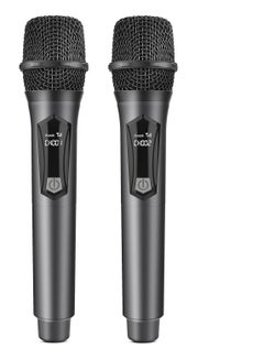 Generic Wireless Microphone Dual Cordless Metal Dynamic Mic System With ...