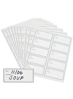 KASTWAVE Freezer Labels Easy Peel Off 100 Pcs – Food Labels Stickers ...