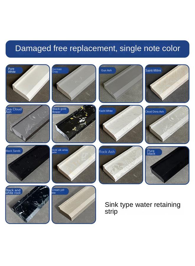 Bluejw Sink Type Water Retaining Strip Toilet Bathroom Barrier-free ...