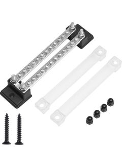 NIBEMINENT Dual Row 12 Position Terminal Busbar Block And Cover For Car ...