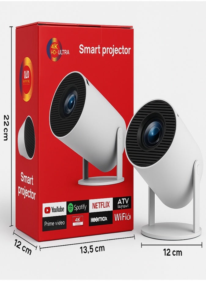 Buy Mini Portable Smart Projector with Speakers – 1080P HD with WiFi 6 ...