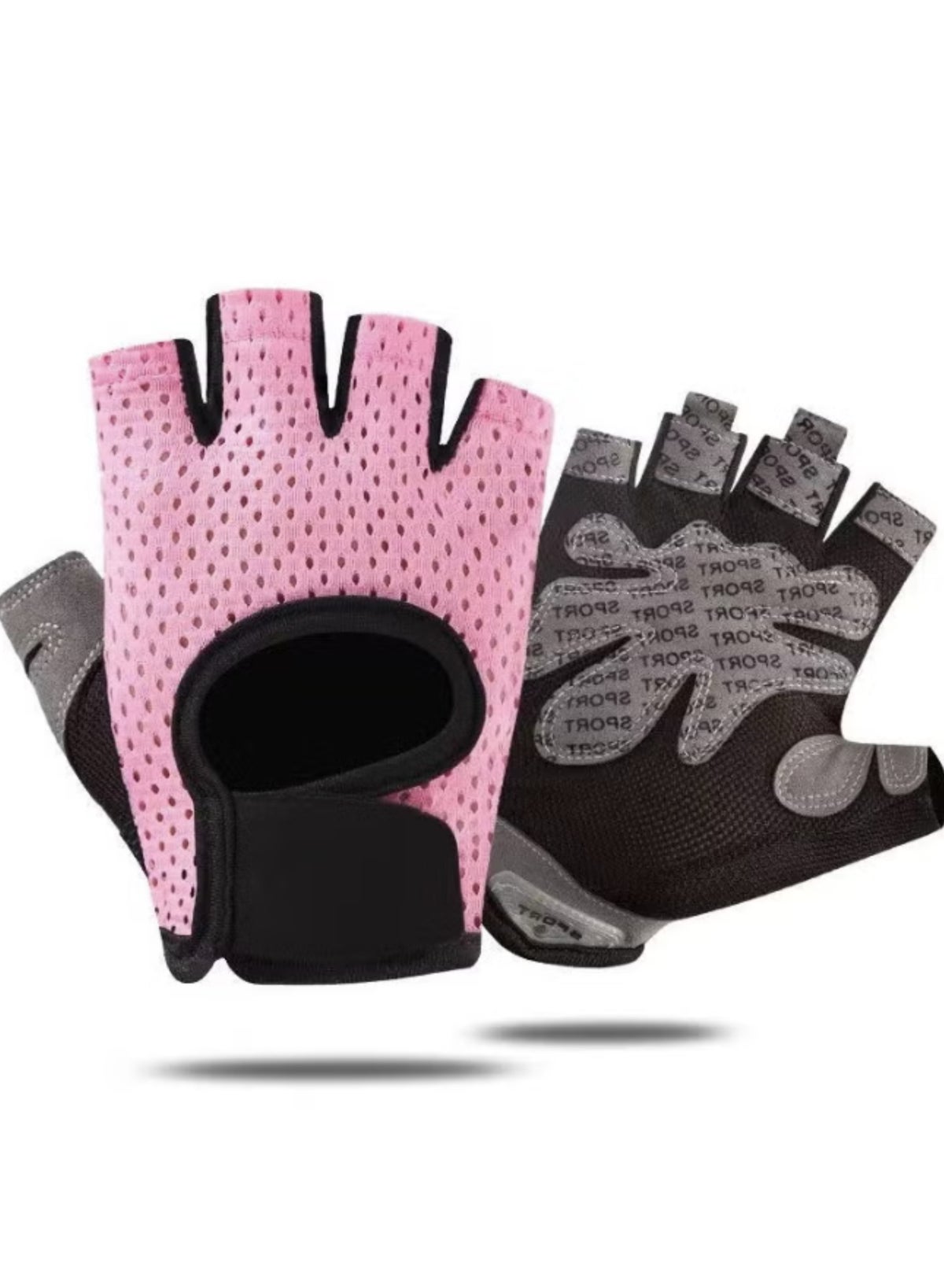 Generic Workout Gloves, Weight Lifting Fingerless Gym Exercise Gloves ...