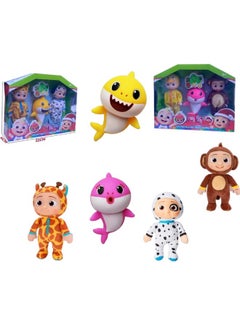 Toy Box Cocomelon Little Plush Set Moveable And Articulated Figures For ...