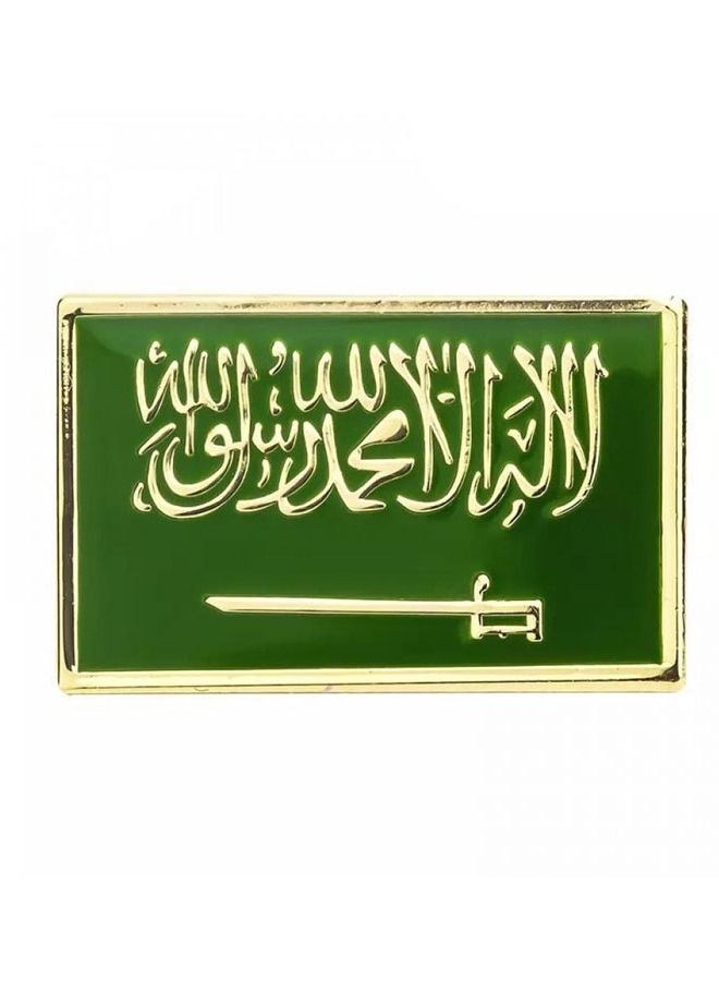 Generic Saudi Arabia Flag Pin Brooch National Day and Foundation Day ...